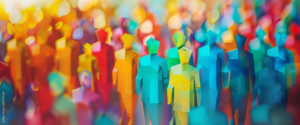 People of all colors holding hands, inclusive business mindset values ...