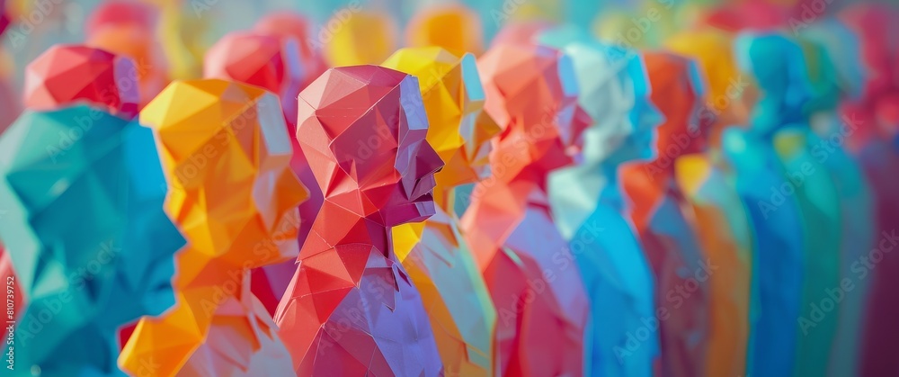 People of all colors holding hands, inclusive business mindset values ...