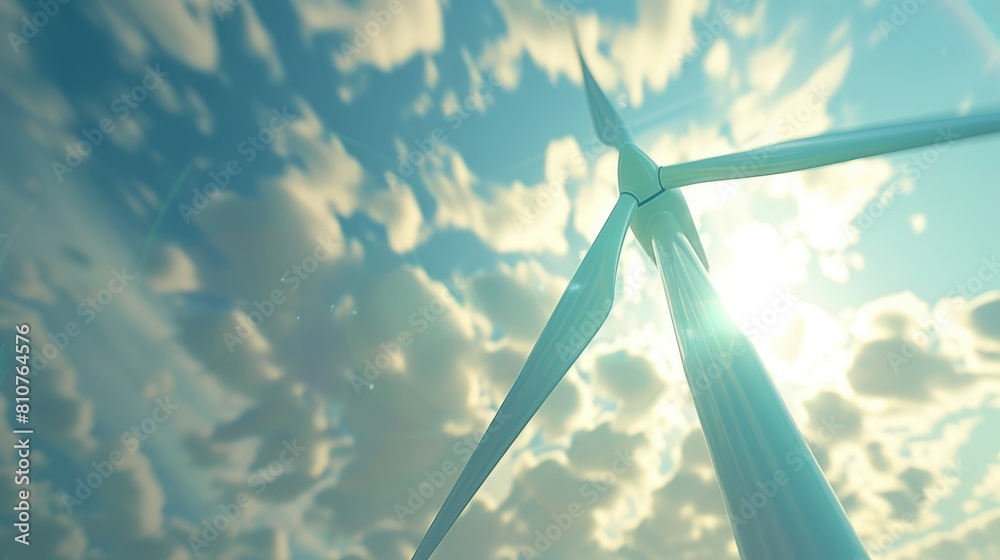 Harnessing wind energy through wind turbines is a renewable and ...