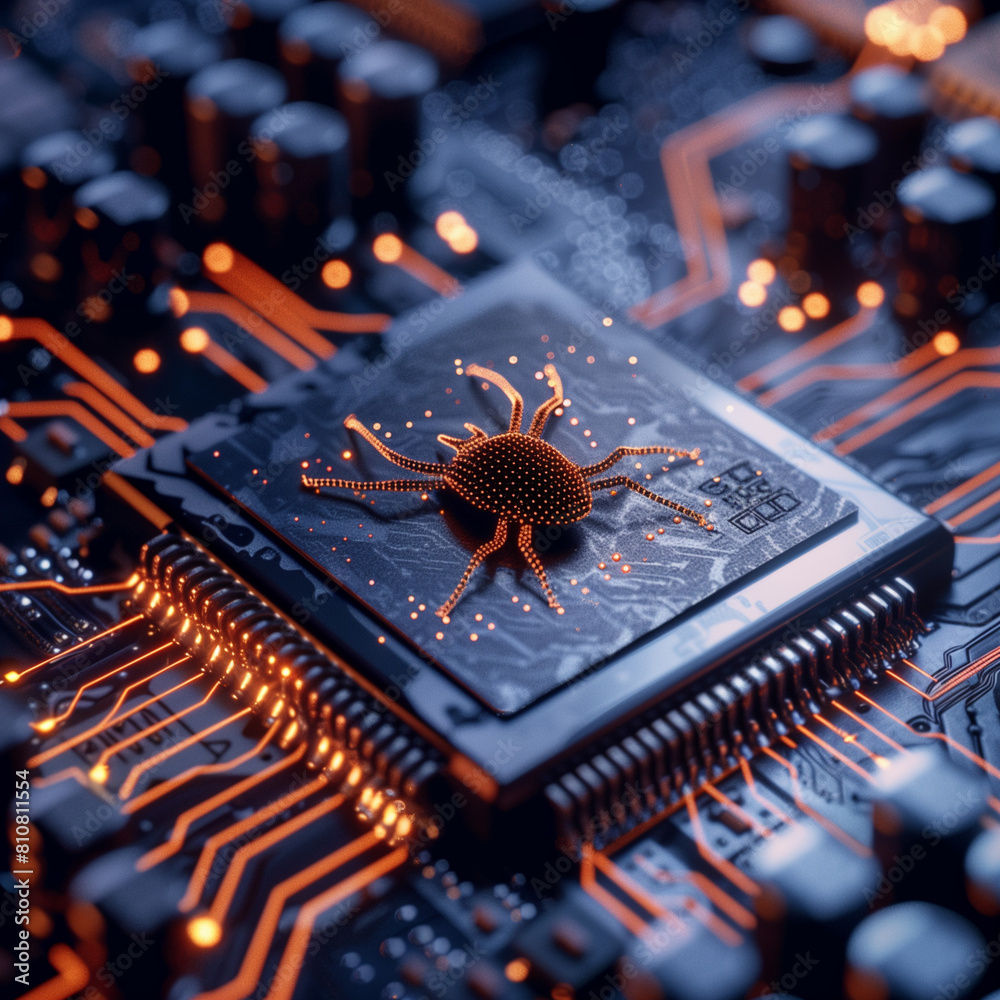 A spider-like malware nests in an EPROM chip weaves an expansive ...