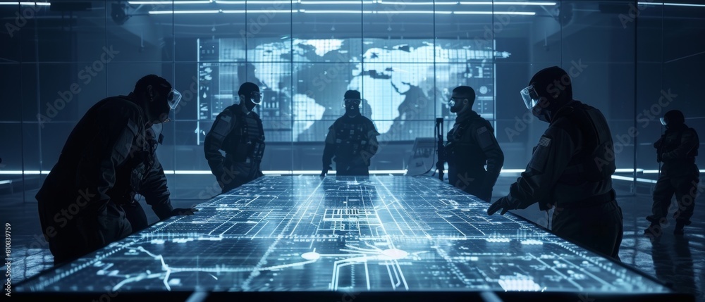 Military Intelligence Experts Use Holographic Augmented Reality Table ...