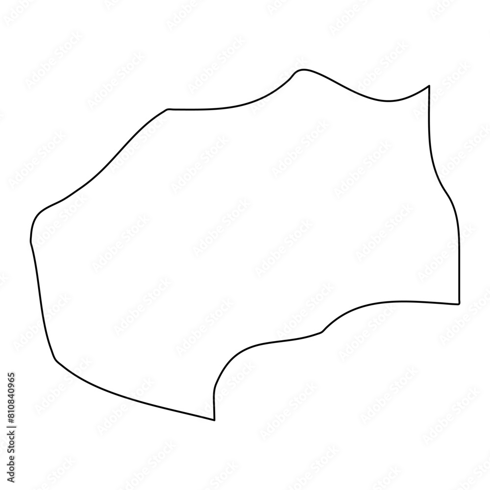 Mtarfa District map, administrative division of Malta. Vector ...