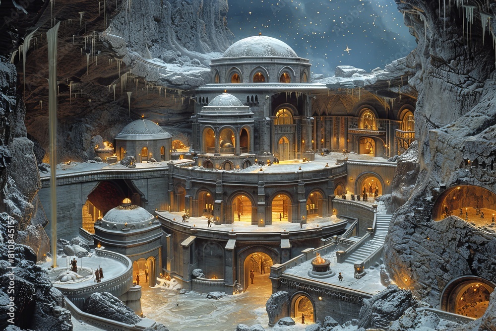 Starry DND Dungeon Map: Fantasy Scenery HD Digital Artwork Design Stock ...