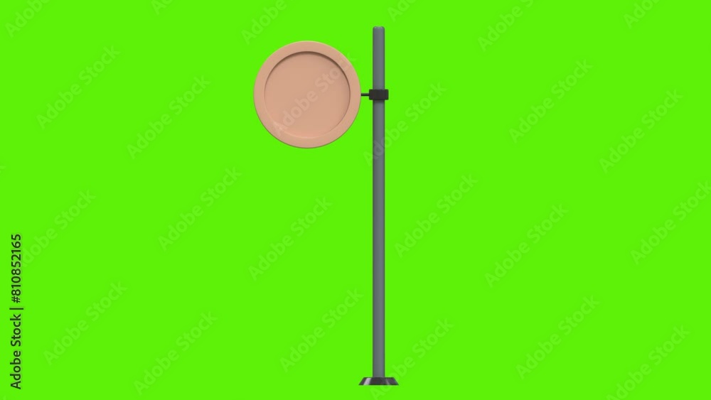 3D Siren icon Animated on green screen. Alpha channel, transparent ...