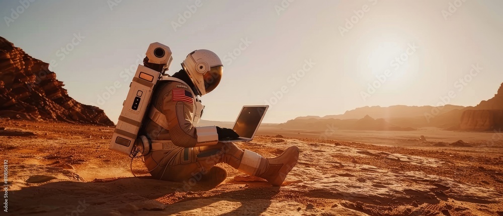 Day Light High-Tech Space Exploration, Mission, Discovering and ...