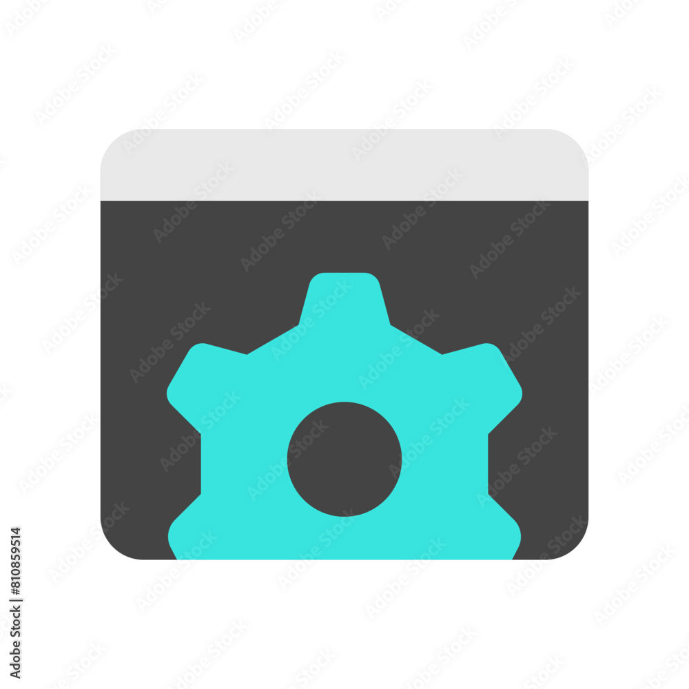 Editable web configuration, setting, preferences vector icon. Part of a ...