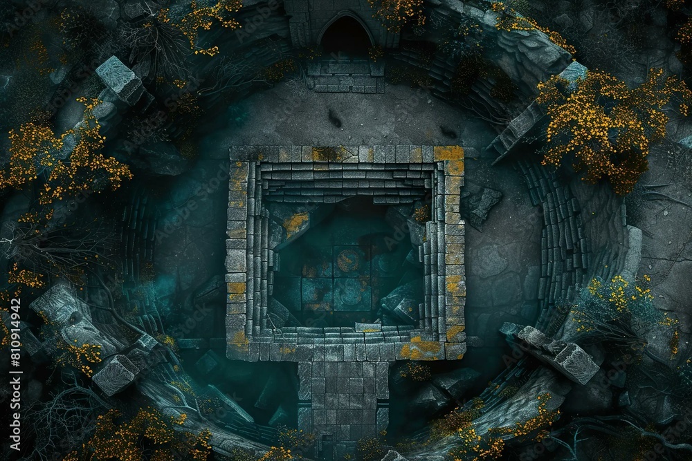 DnD Battlemap Forgotten Tomb Battlemap - Mysterious and atmospheric ...