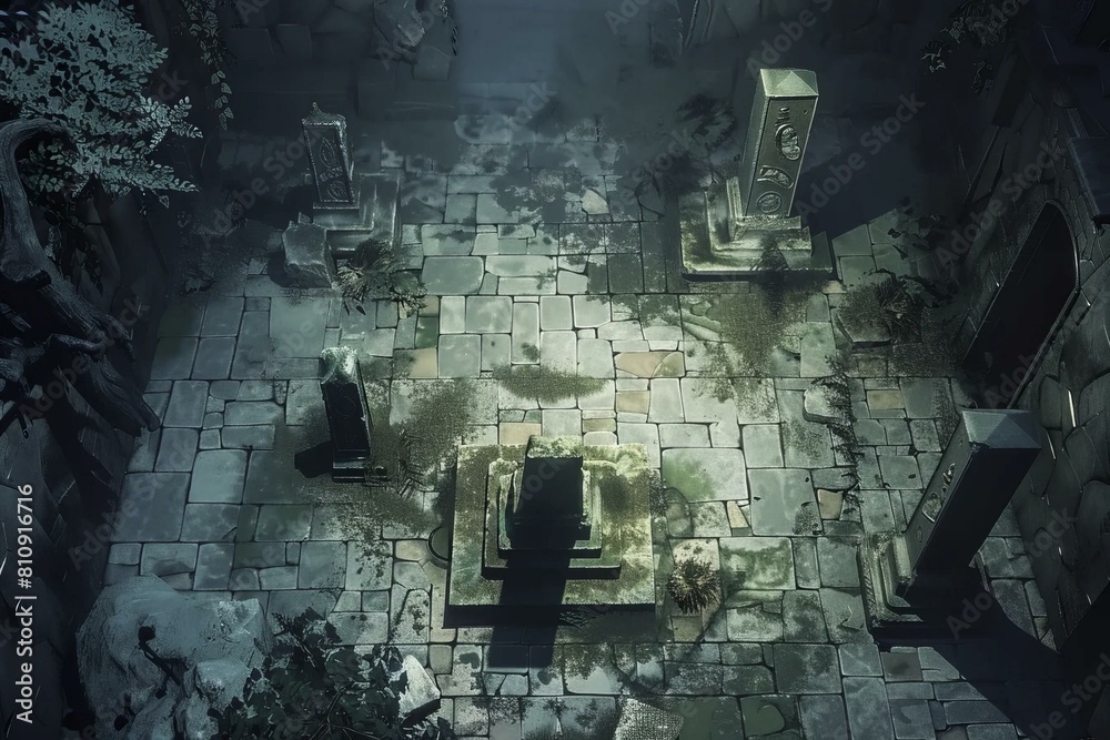 DnD Battlemap necromancer, crypt, battlemap, sinister, dungeon, layout ...