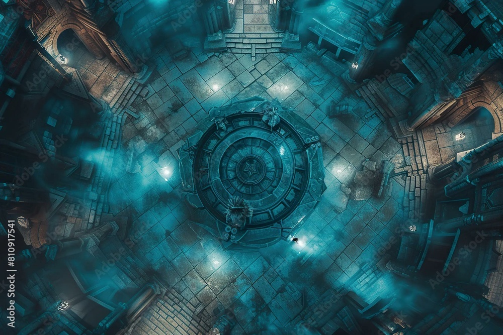 DnD Battlemap battle, map, star, chamber, tabletop, strategy ilustração ...