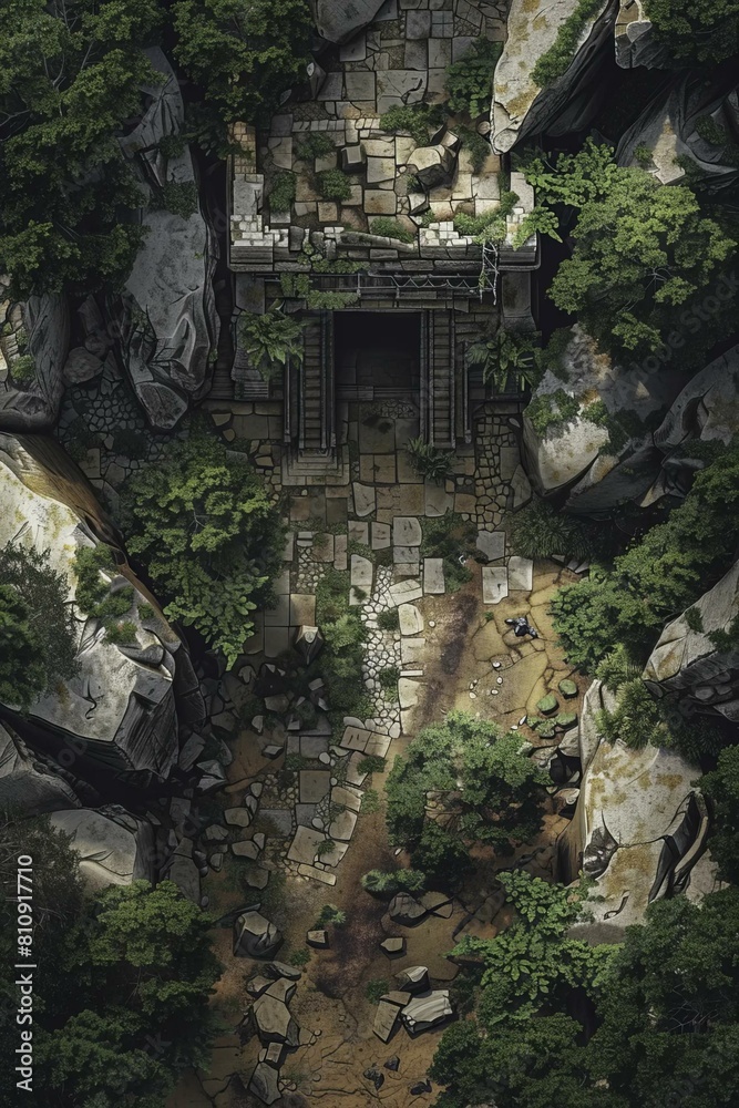 DnD Battlemap stone, crypt, ancient, burial, site, ground Stock ...