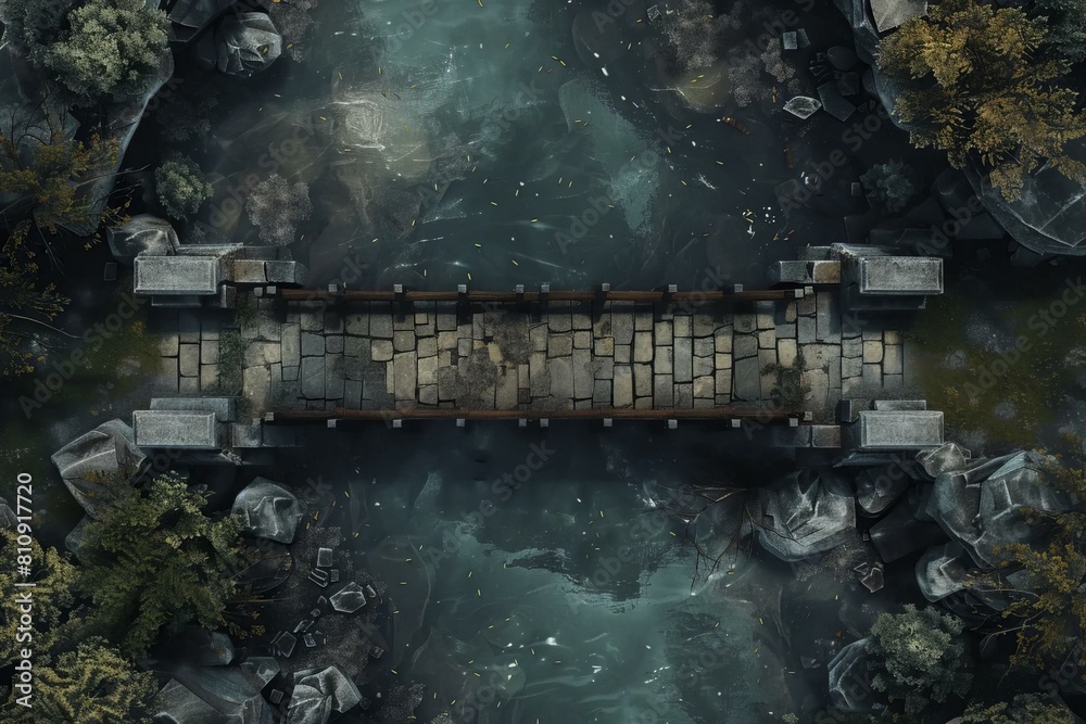 DnD Battlemap battle, map, bridge, strong, location, fantasy Stock ...