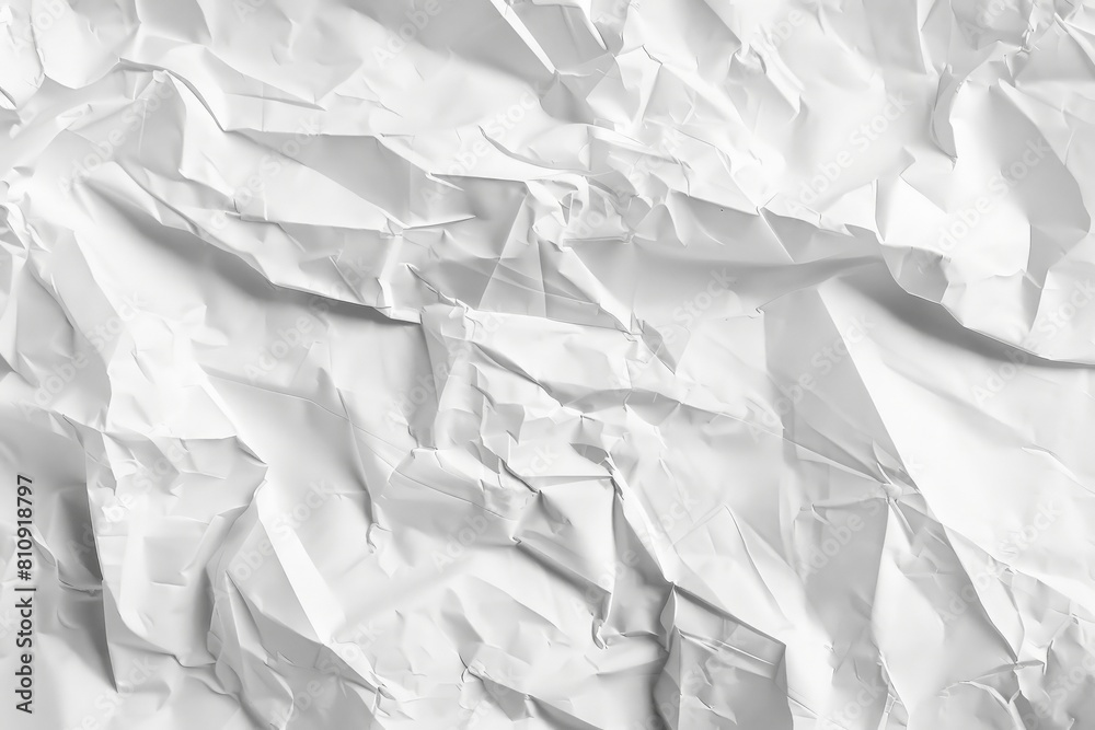 Crumpled white paper texture abstract - Ai Generated. Beautiful simple ...