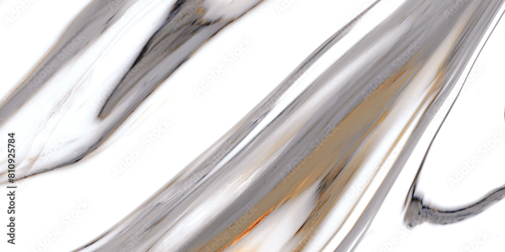 White polished finish italian statuario marble slab with thin streaks ...