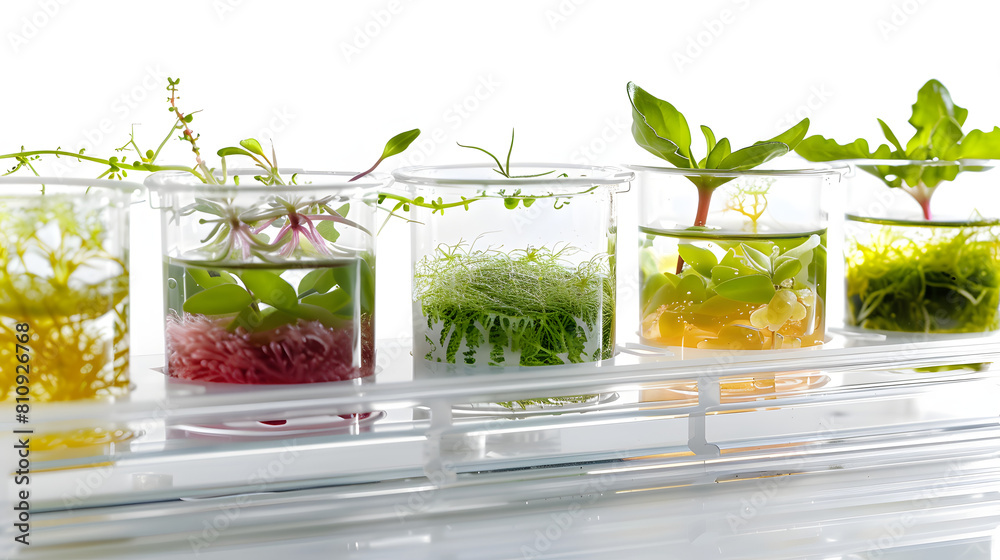 Cultivating and studying plant tissue cultures in a botany laboratory ...