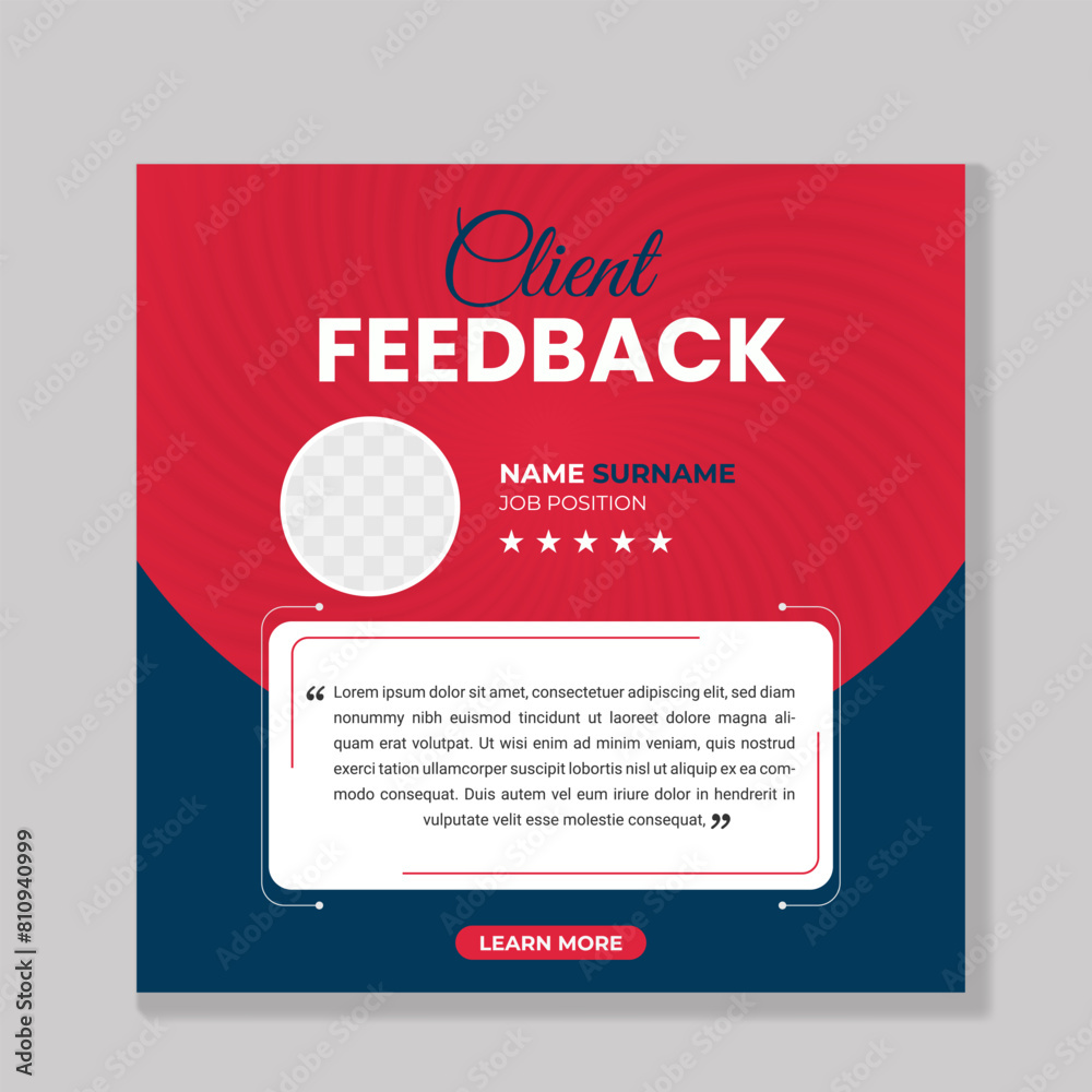 Clients feedback banner design or clients testimonial feedback banner ...