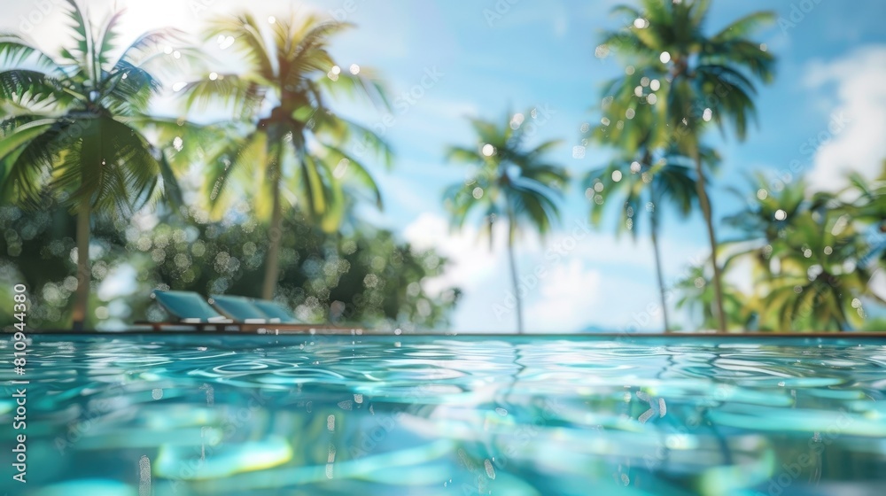 Set the scene for a relaxing poolside party at a resort hotel with a ...