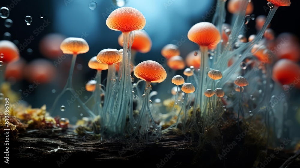 Closeup view of trichome cells under a microscope, showcasing their ...