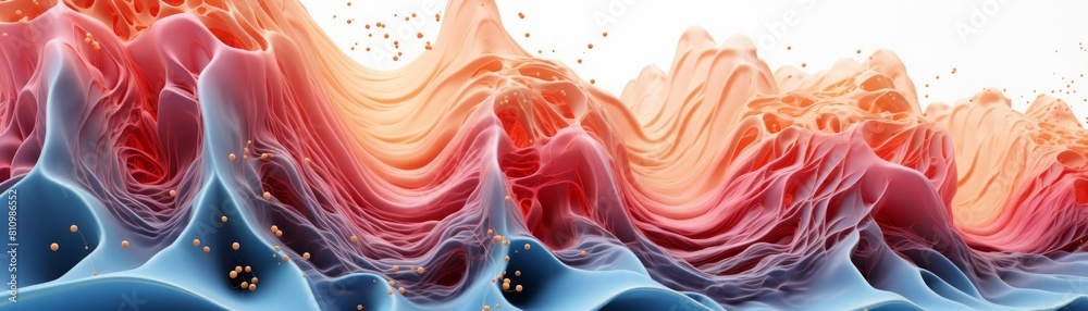 Detailed illustration of inner ear hair cells, showing structure and ...