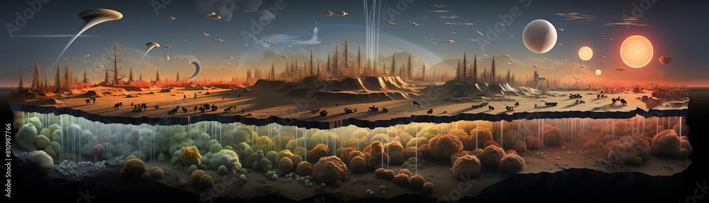 Fotografering, Billede Educational diagram of the spongy mesophyll cell ...
