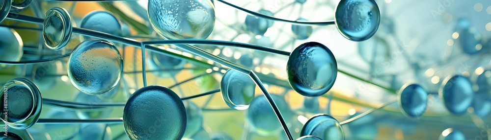 Highresolution image of plant cells under a microscope, showing ...