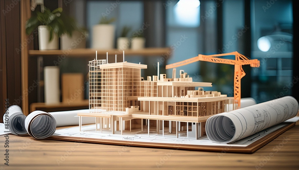 infrastructure building design model highlighting the essence of ...