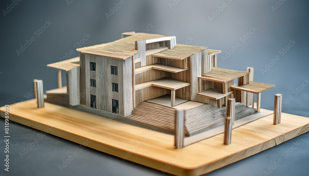 infrastructure building design model highlighting the essence of ...