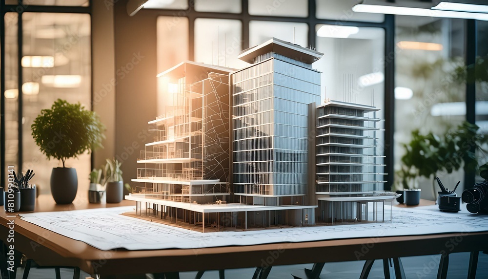 infrastructure building design model highlighting the essence of ...