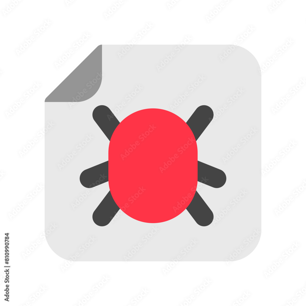 Editable vector bug corrupted file icon. Part of a big icon set family ...