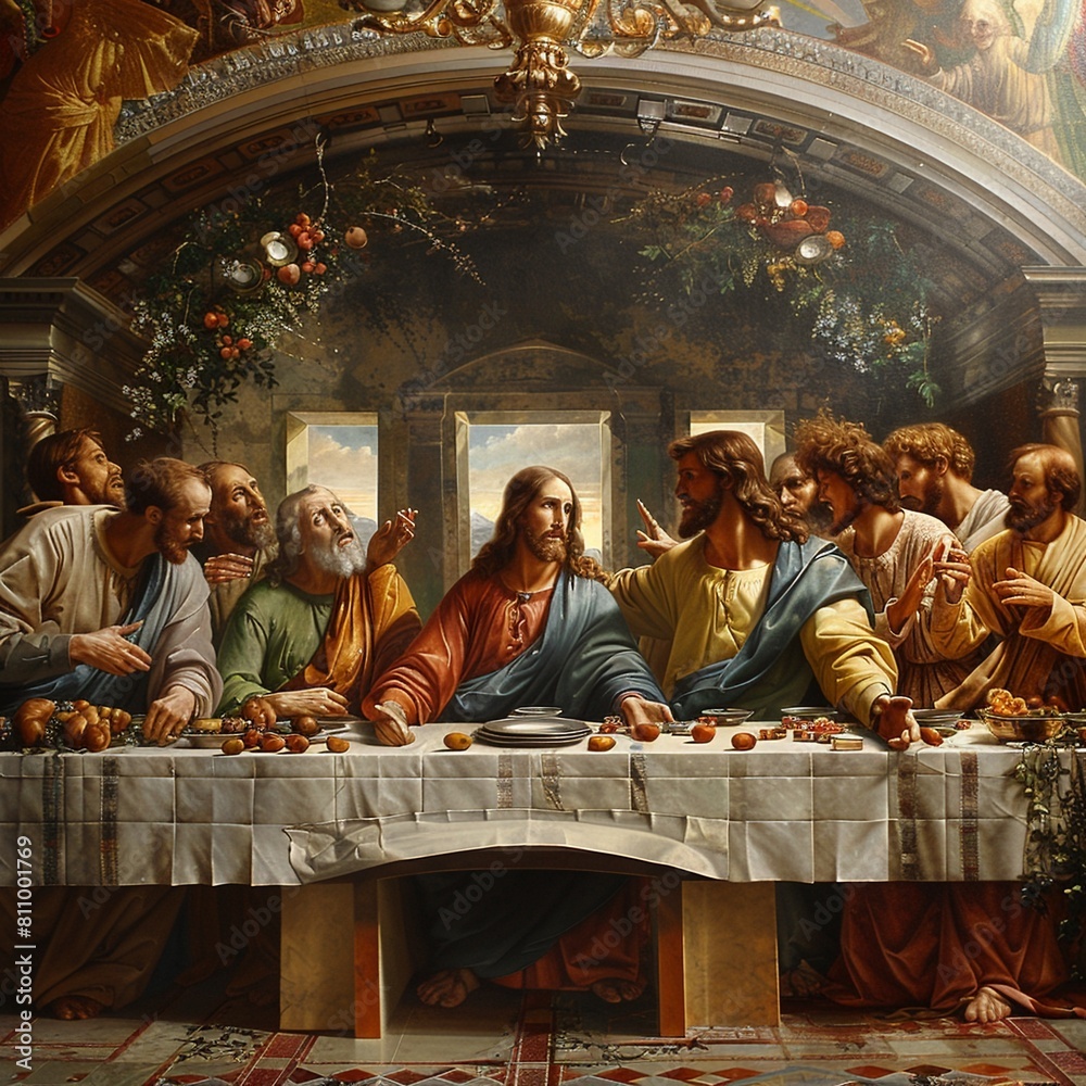 Christianity Renaissance Art A Renaissancestyle painting of the Last ...
