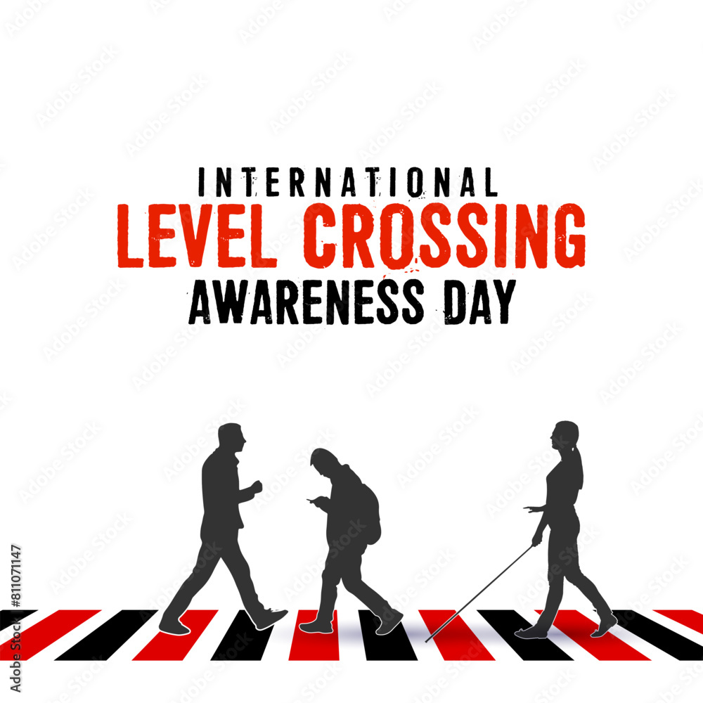 International Level Crossing Awareness Day creative unique concept idea ...
