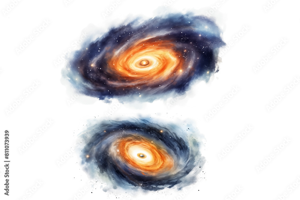 Cut Out galaxy PNG Universe Space Isolated on Transparent and White ...