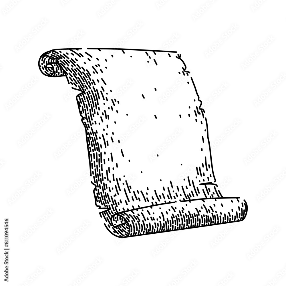 texture scroll paper hand drawn. sheet manuscript, ancient banner, page ...