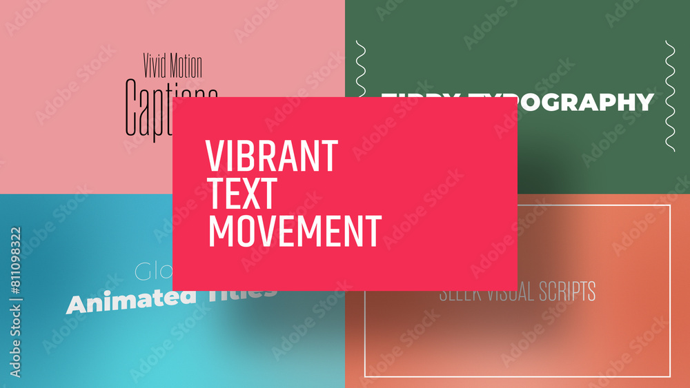 News Text Scroll | Animated Titles with Control Panels Stock Template ...