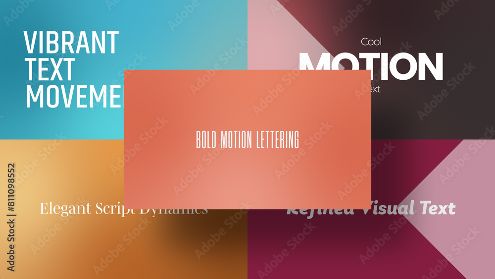 Simple Text Slide | Animated Titles with Control Panels Stock Template ...