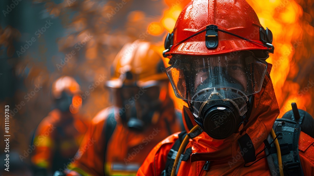 A close-up photo of Personal Protective Equipment (PPE): Firefighters ...