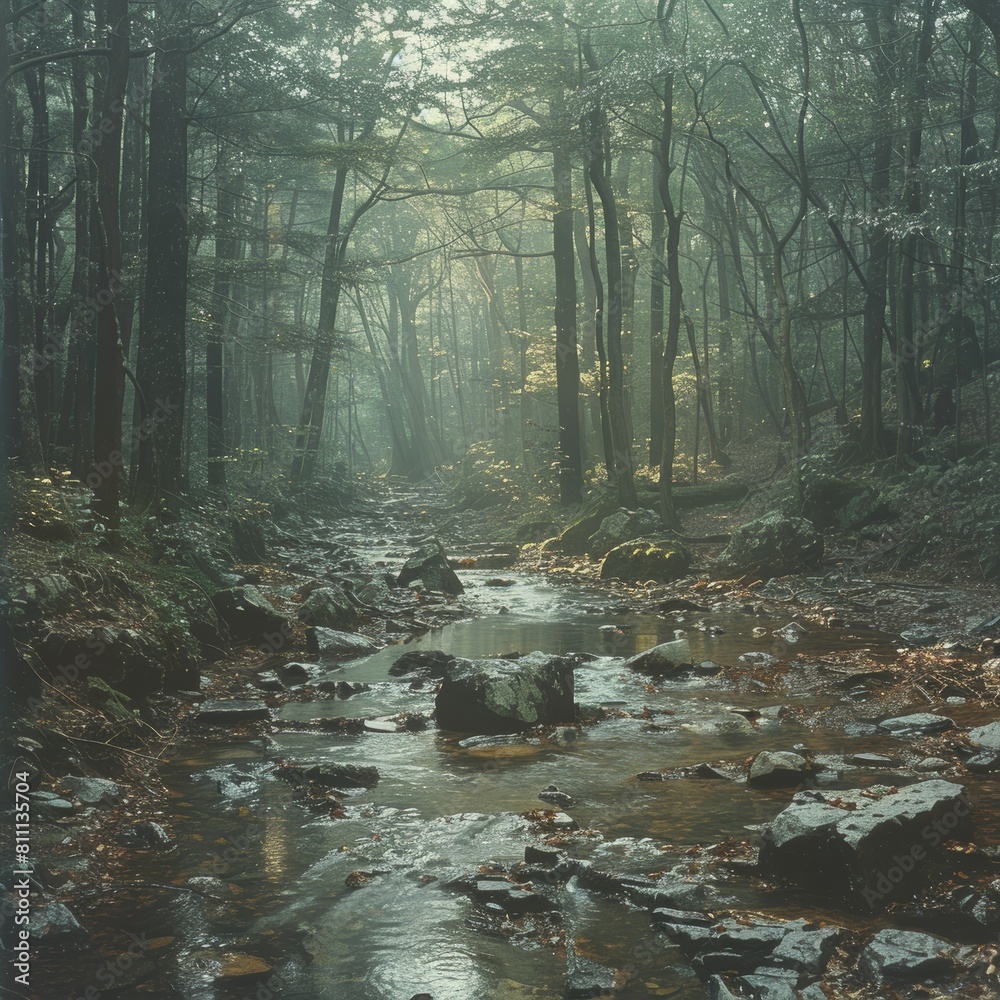 Mystic Light in Aokigahara Forest, Japan - Tranquil Stream and Lush ...