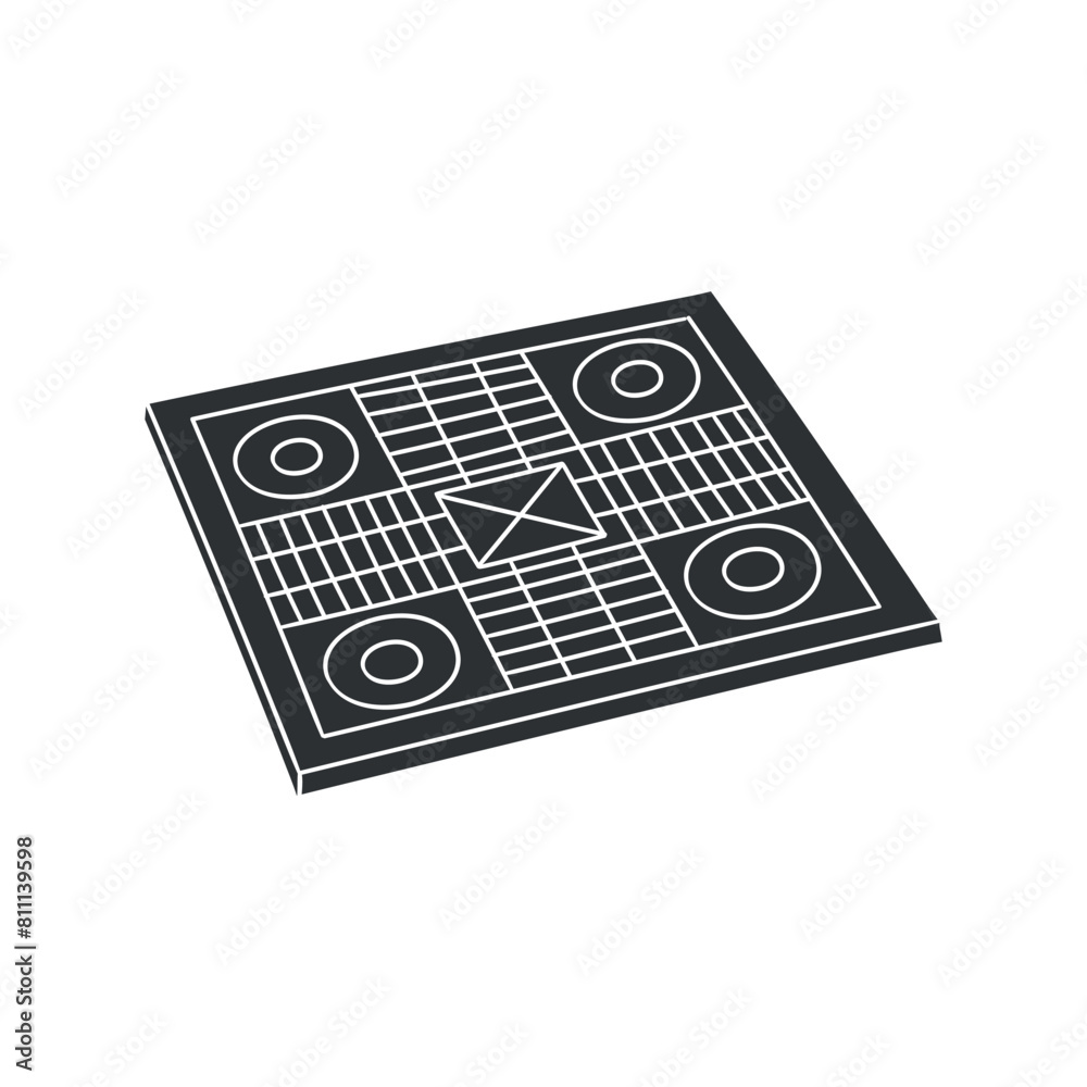 Ludo Icon Silhouette Illustration. Board Games Vector Graphic Pictogram ...