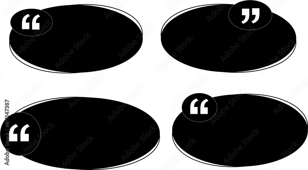 Remark Quote Template Bubble sign. blank frame citation. quote mark ...