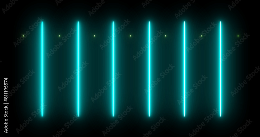 Moving up and down loading like an audio spectrum neon light beam bg ...