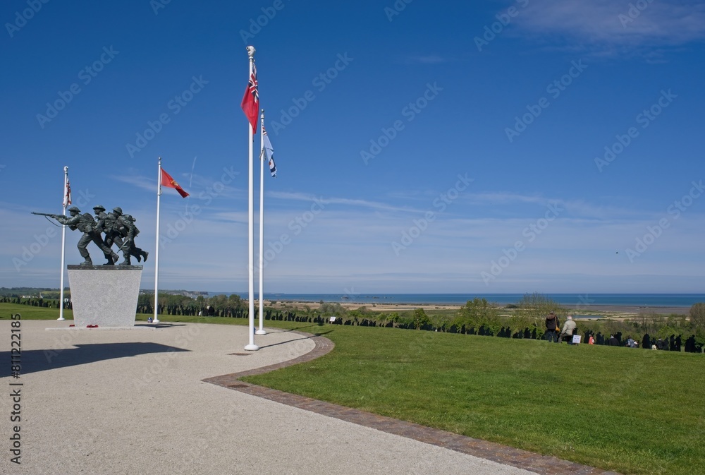 Ver-sur-Mer, France - Apr 30, 2024: This British memorial in Ver-sur ...