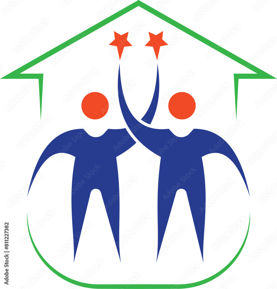 Human and people welfare logo design community care friendship unity ...