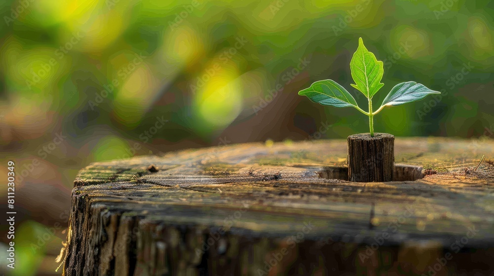 High-resolution close-up depicting the emergence of new life as a young ...