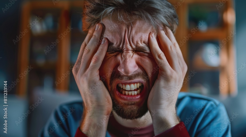 Tourette Syndrome in Men. Suffering from Nervous System Disorder with ...