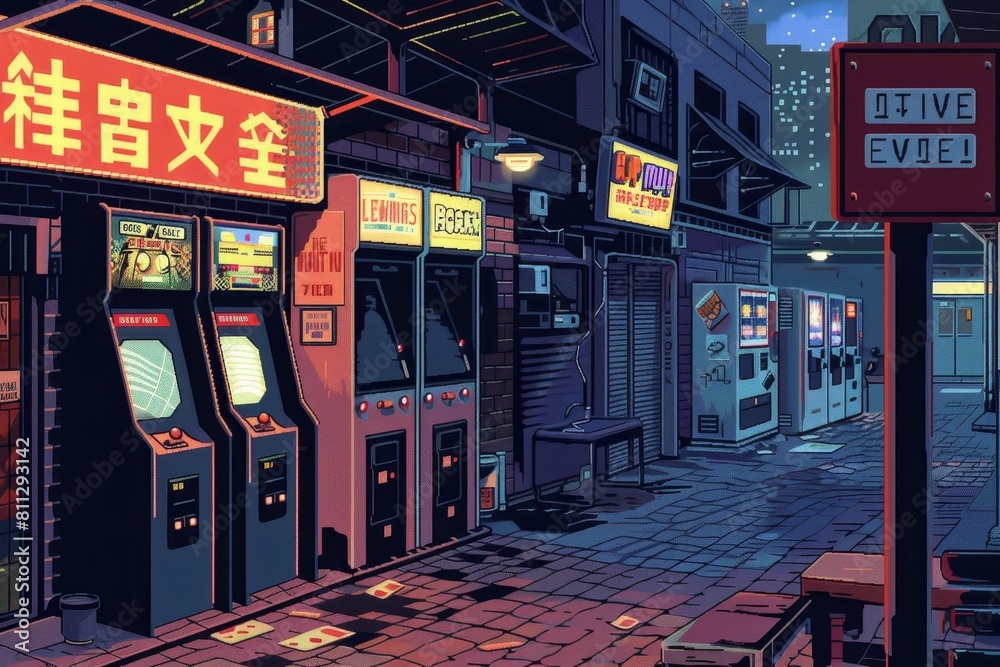 A line of vending machines placed along the side of a street, ready to ...