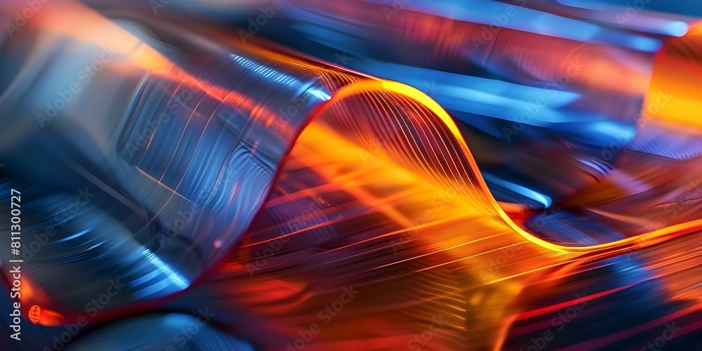 Closeup of flexible ferroelectric polymer composite for bendable ...