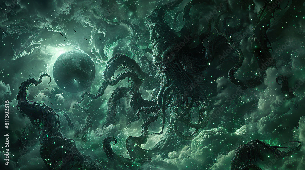 cthulhu, lovecraft, mythos, horror, creature, tentacles, cosmic ...