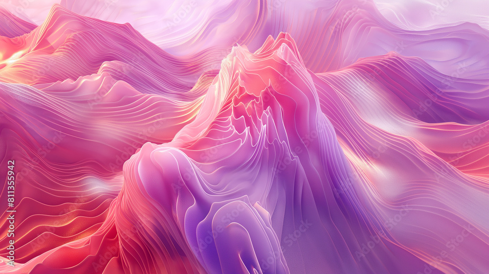 Fundo com ondas e curvas abstratas rosas - wallpaper HD Stock ...