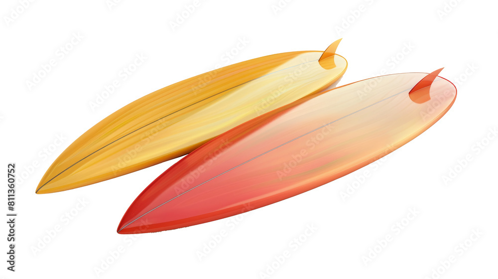 surfboard set isolated on a transparent background, generative AI Stock ...