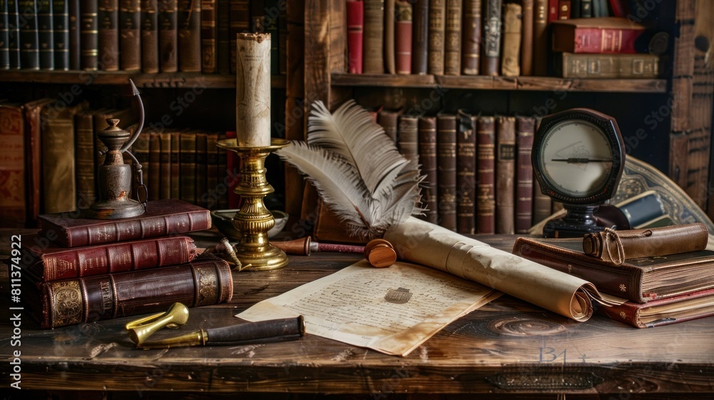 Historical Setting: Surround the diploma with elements reminiscent of a ...