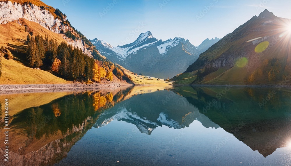 landscape photography attractive morning view of swiss alps santis peak ...